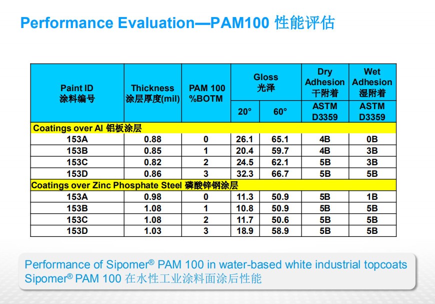 索尔维湿附着力促进单体PAM100/200